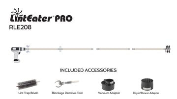 Gardus® LintEater® Pro Dryer Vent Cleaning Kit | HY-C®